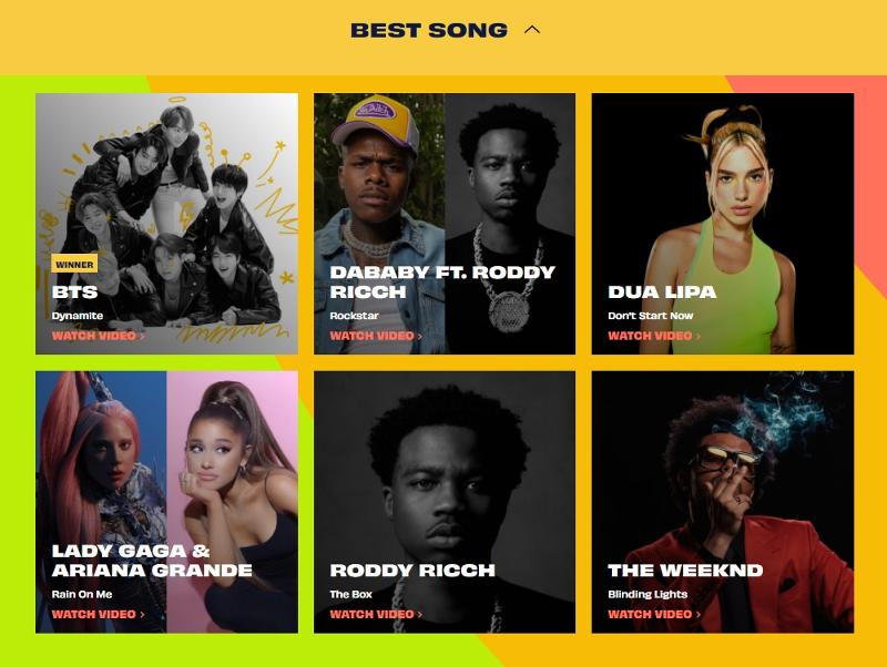 2020 MTV EMAでBTSが4冠 : Korea.net : The official website of the Republic of Korea